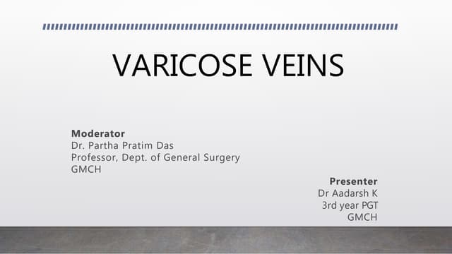 Anatomy, Physiology & Classification of Varicose Veins | PDF