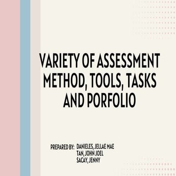 Variety of Assessment Method,Tools,Tasks and Porfolio.pdf