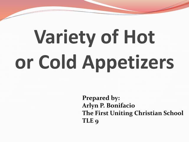 HOt and cold kitchen | PPTX | Cooking | Food & Drink