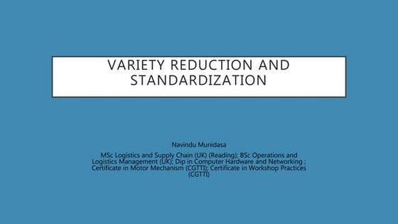 Materials Codification and Classification | PPT