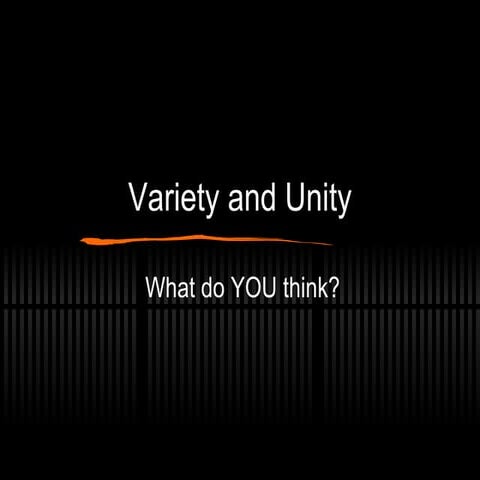 Variety Unity | PPT