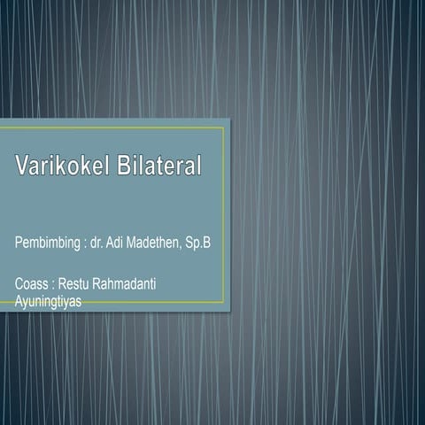 Varikokel bilateral | PPTX