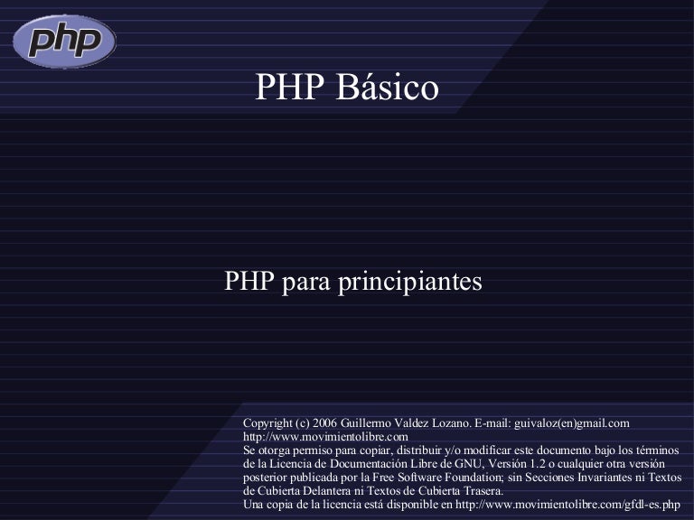 Manual De Php Básico 9351