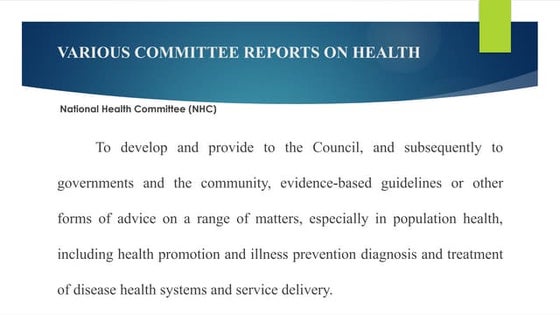 BHORE COMMITTEE community health nursing.pptx | Infectious Diseases ...