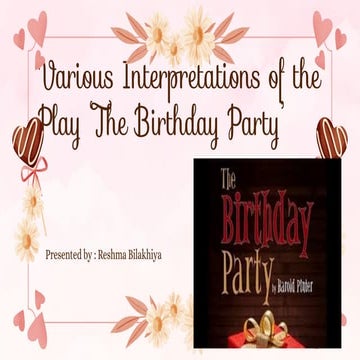 Various Interpretations of the 'Play 'The Birthday Party'.pdf