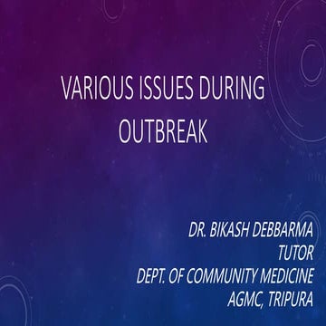 Various Issues during an Outbreak.pptx