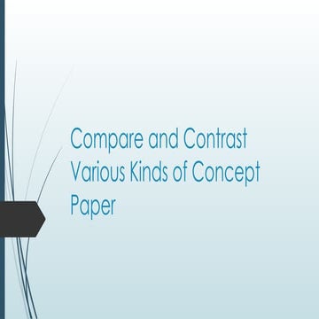 Various Kinds of Concept Paper.english category pptx | PPTX