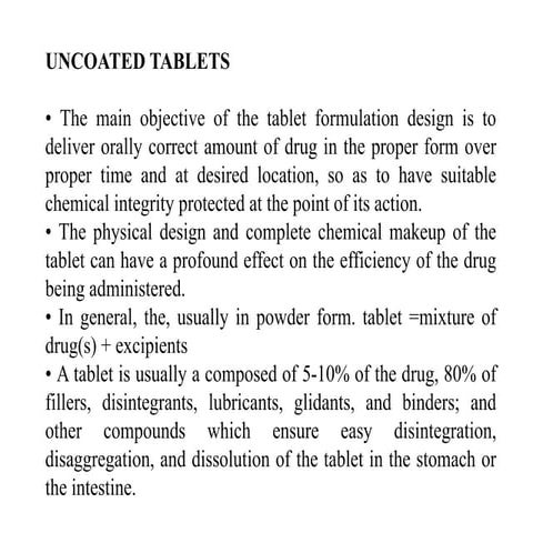 various modified tablet d pharam 1 st year | PPTX
