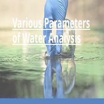 Various Parameters of Water Analysis.pptx