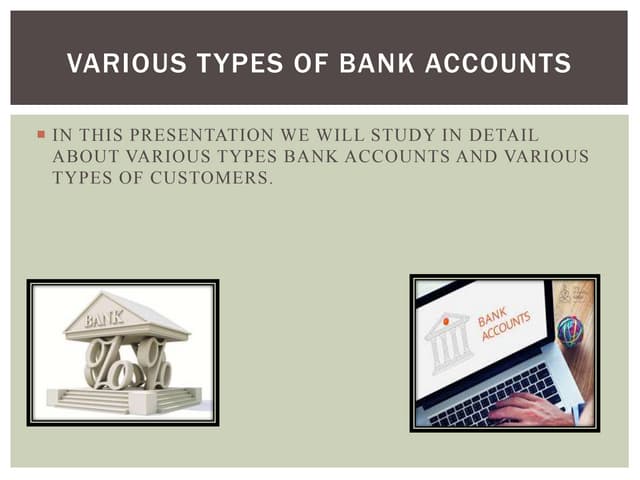 Special types of banking customers | PPTX | Consumer Banking | Personal ...