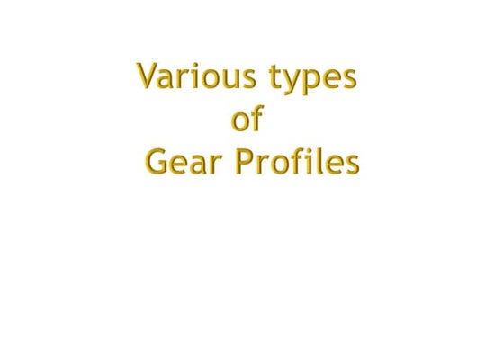 Introduction & Design of Bevel Gears | PPT
