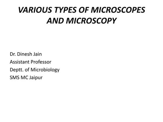 Microscopic techniques | PPT | Physics | Science