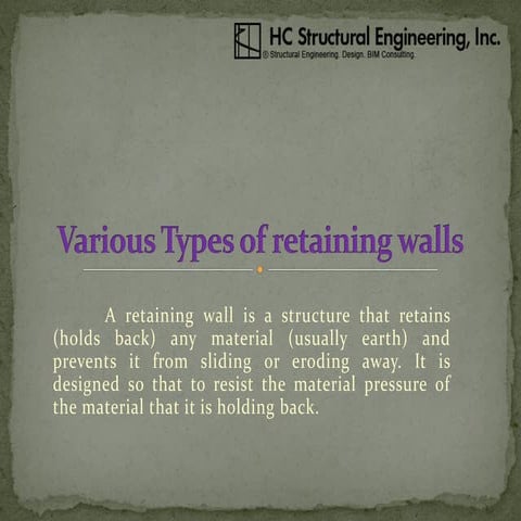 Modes of failure of retaining walls | PPTX