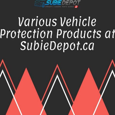 Various vehicle protection products at subie depot.ca