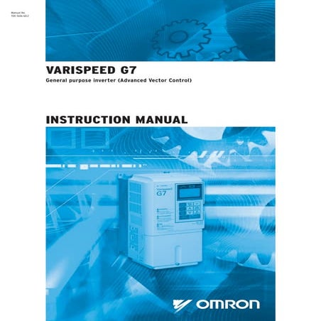 Varispeed g7+instruc manual | PDF