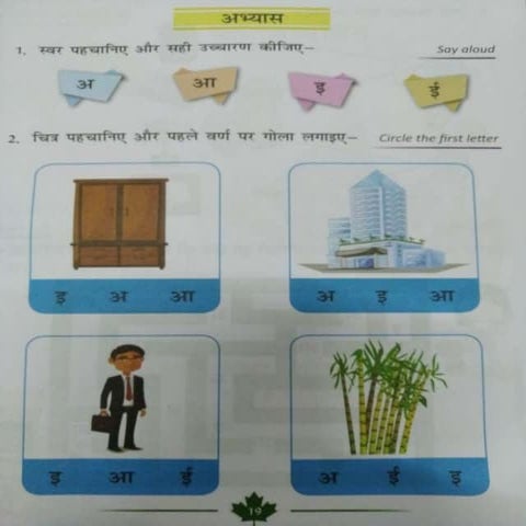 Varnmala ( swar) 4 letter part 2 | PPT