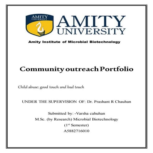 Varsha chauhan COMMUNITY OUTREACH PORTFOLIO | DOCX