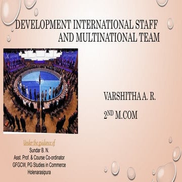Development International Staff and Multinational Team | PPTX