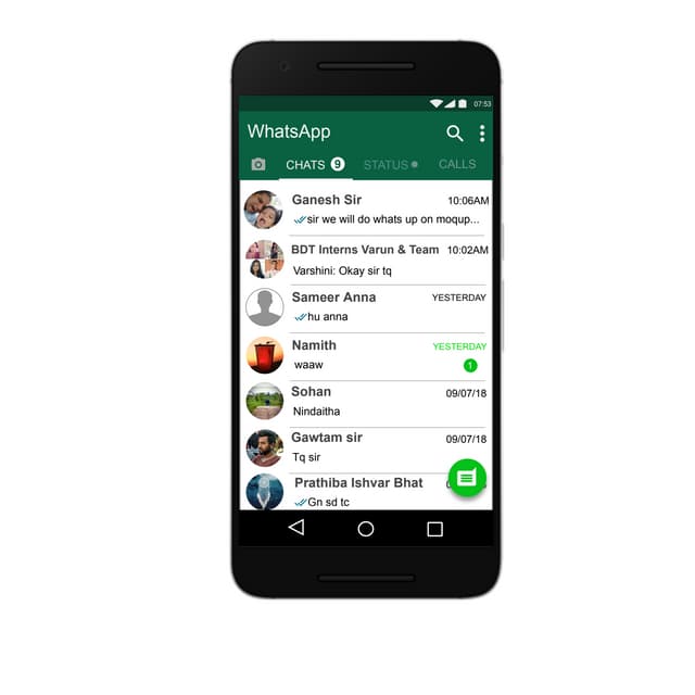 Whats app wire frame using Moqups | PDF