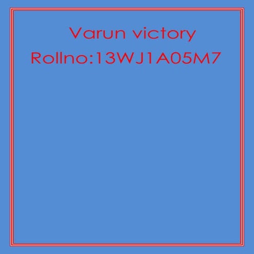 Varun victory | DOCX