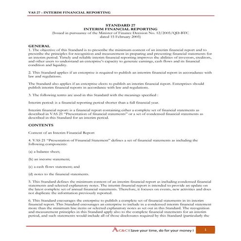 Interim financial Reporting Ind As - 34 | PPTX
