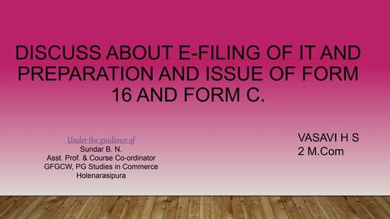 E filing workshop brochure | PDF