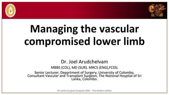 Vascular injuries and Principles of management 2021 | PPT