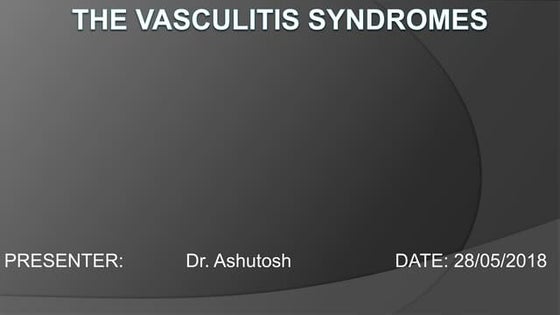 Childhood Vasculitis pathology & Pathogenesis | PPTX