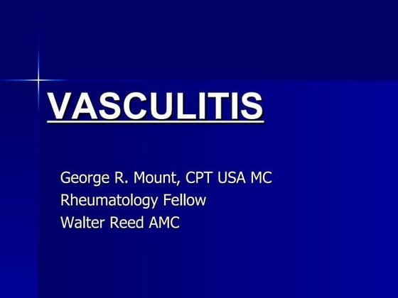 Vasculitis | PPT