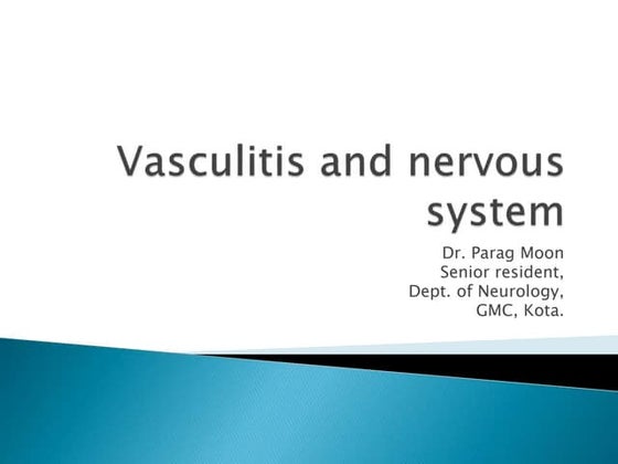 Primary CNS vasculitis | PPT