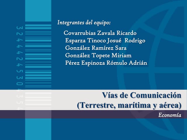 Vias de comunicacion | PPTX