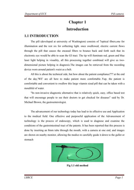 Pill camera presentation | PPT