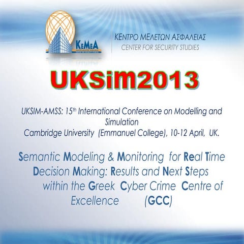 Semantic Modeling And Monitoring For Real Time Decision Making Results