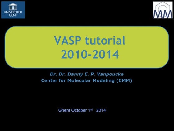 VASP And Wannier90: A Quick Tutorial | PDF | Programming Languages | Computing