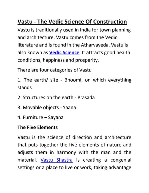 VASTU SHASTRA | PPTX