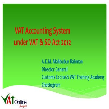 Vat accounting system new vat | PPTX