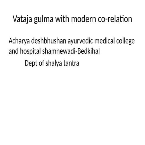 Vataja_Gulma_Modern_Correlation.pptx vataja | PPTX
