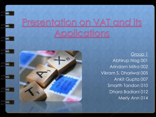 Value added tax | PPTX