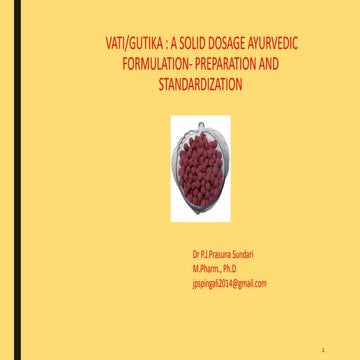 Ayurvedic pharmacopoeia of india | PPTX