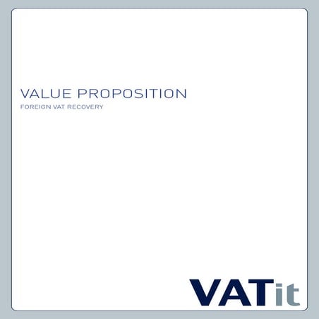 VATit Value Proposition | PDF