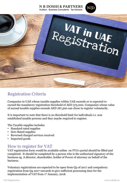VAT Registration UAE | PPT
