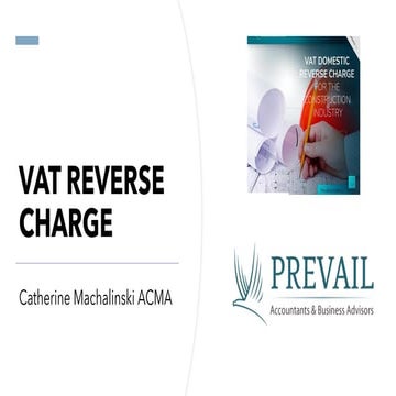 Domestic Vat Reverse Charge for the Construction Industry | PDF