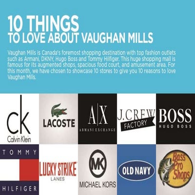 VAUGHAN MILLS: Toronto Outlet Mall | PPT