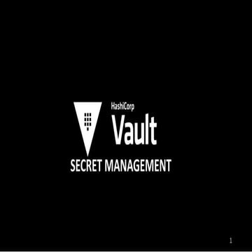 Vault - Enhancement for K8S secret security | PPT