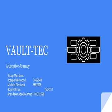 Vault tec (the slide show) | PPTX | Auto Technology | Automotive