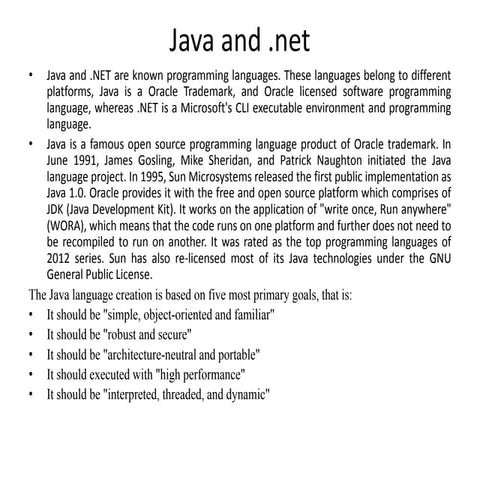 Projects in Enterprise Java (Java EE)