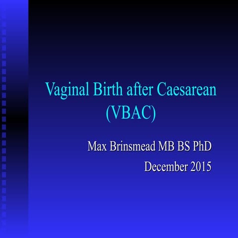 Visual Basic of Caeserian Section in Governemnt Hospitals | PPT