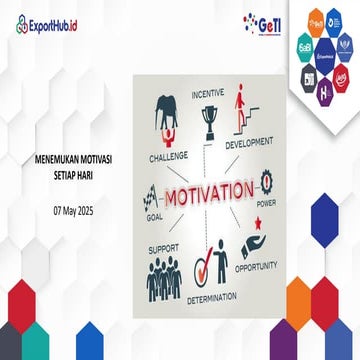 MENEMUKAN MOTIVASI: Karena Semangat Tidak Datang Sendiri | PPT