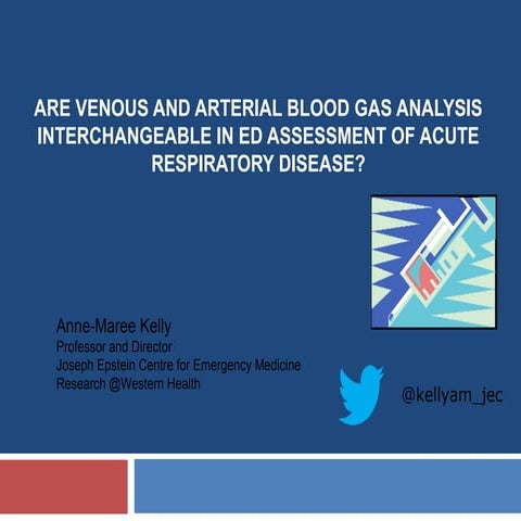 VBG vs ABG (replacement of venous blood sample instead of arterial one ...