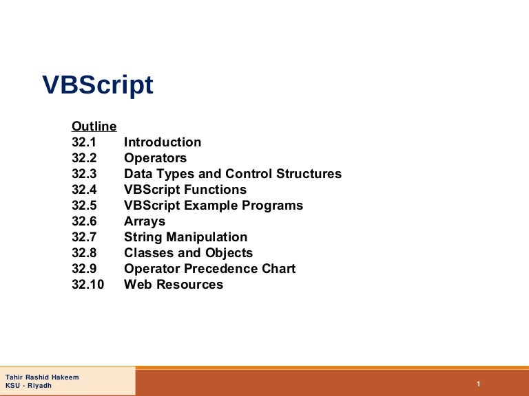 Vb Script